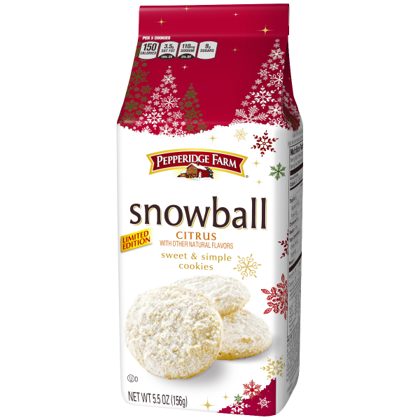 Snowball Citrus Flavored Cookies - Pepperidge Farm