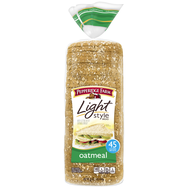 Light Style Oatmeal Bread - Pepperidge Farm Light Style Oatmeal Bread - Pepperidge Farm