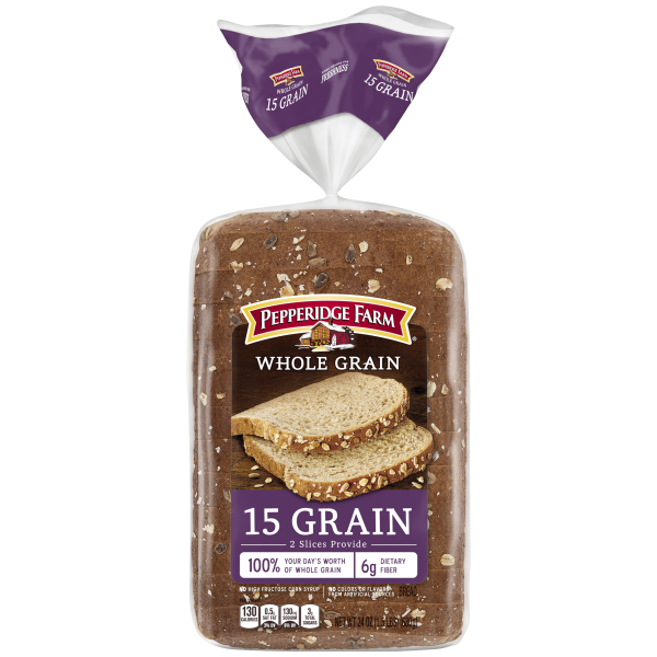 Whole Grain 15 Grain Bread Pepperidge Farm Whole Grain 15 Grain Bread Pepperidge Farm