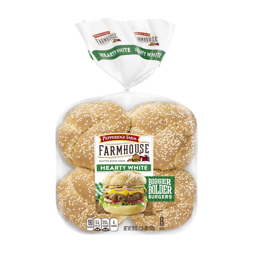 Hearty White Hamburger Buns - Pepperidge Farm